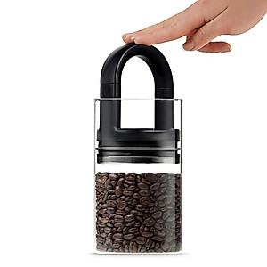 Prepara Evak Classic Glass Food Storage, 24 Ounce, Black