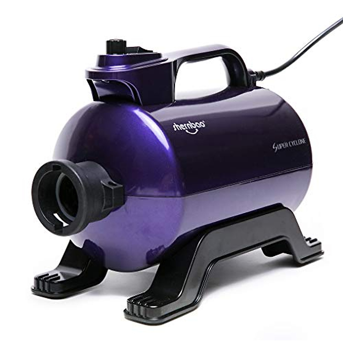 shernbao High Velocity Professional Dog Pet Grooming Hair Drying Force Dryer Blower 5.0HP (Super Cyclone) SHD-2600P (Purple)