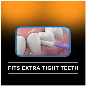 DenTek Complete Clean Easy Reach Floss Picks, Advanced Fluoride Coating, Mouthwash Blast Flavor, 75 ct. (Pack of 2)