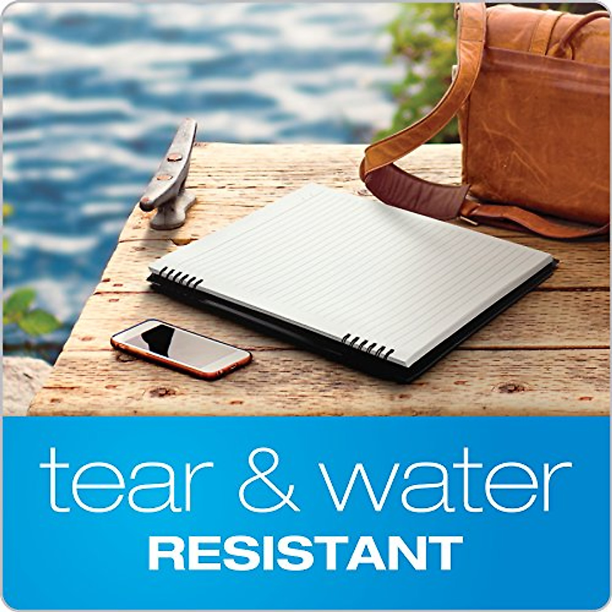 Oxford Stone Paper Notebook, 8-1/2" x 11", Blue Cover, 60 Sheets, 2 Pack (161646)