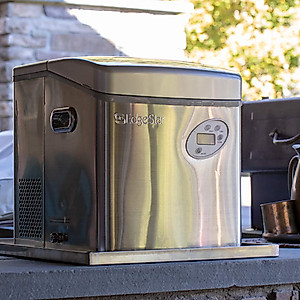 24" x 15" x 1.5" Stainless Steel Ice Maker Pan | Water Damage Prevention | No Leak | Made in The USA | Welded Water Tight