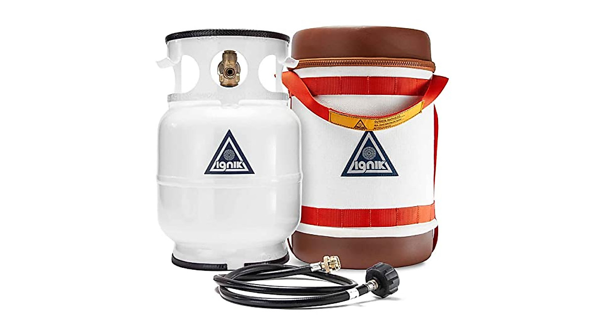 Ignik Gas Growler Deluxe: Refillable 5lb Propane Tank Kit