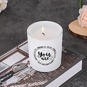 Candle Gift for Coworkers, Boss, Best Friend, Teacher, Nurse, House Warming, Going Away Candle Lavender (You are Amazing - Lavender, 10oz)