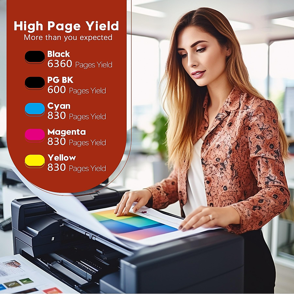 Toner Kingdom Compatible Ink Cartridge Replacement for Canon 280 281 PGI-280XXL CLI-281XXL PGI 280 CLI 281 XXL Ink for PIXMA TR7520 TR8520 TS6120 TS6220 TS6320 TS8120 TS9120 TS9520 Printer (5 Pack)