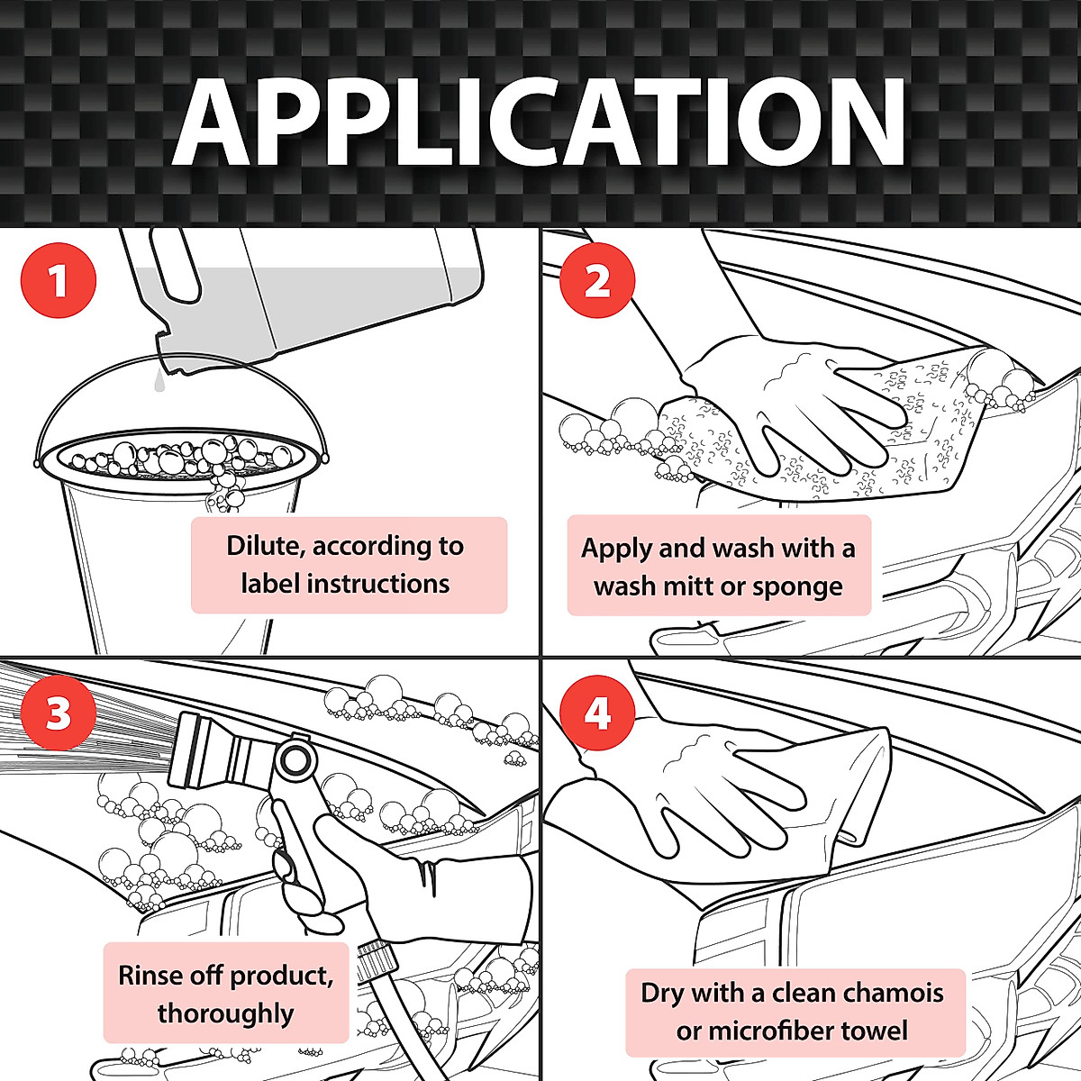 Malco CW-37 Premium Car Wash Concentrate - High Foaming Car & Truck Wash Soap/Removes Road Film, Salt, Dust & Dirt from Your Vehicle/1 Gallon (105701)