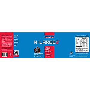 ProLab N-Large2 Mass Gainer - Powerful Mass Gaining Support Formula - Promotes Muscle Size, Growth, and Recovery - New (Chocolate Fudge Brownie, 6 LB)