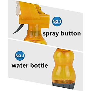 XIYUAN Portable Handheld Water Misting Fan- water spray fan-Misting Fan- Battery Operated Water Spray Mist Fan, Mini Fans for Travel, Outdoors, Hiking (Blue)