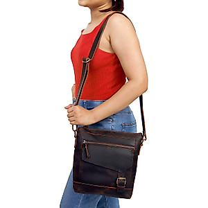 cuero Crossbody Purse for Women- Small Crossover Long Over the Shoulder Sling Womens Purses and Handbags For Men