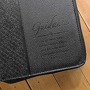 Christian Art Gifts Men's Classic Bible Cover Guidance Proverbs 3:6, Black Faux Leather, Large