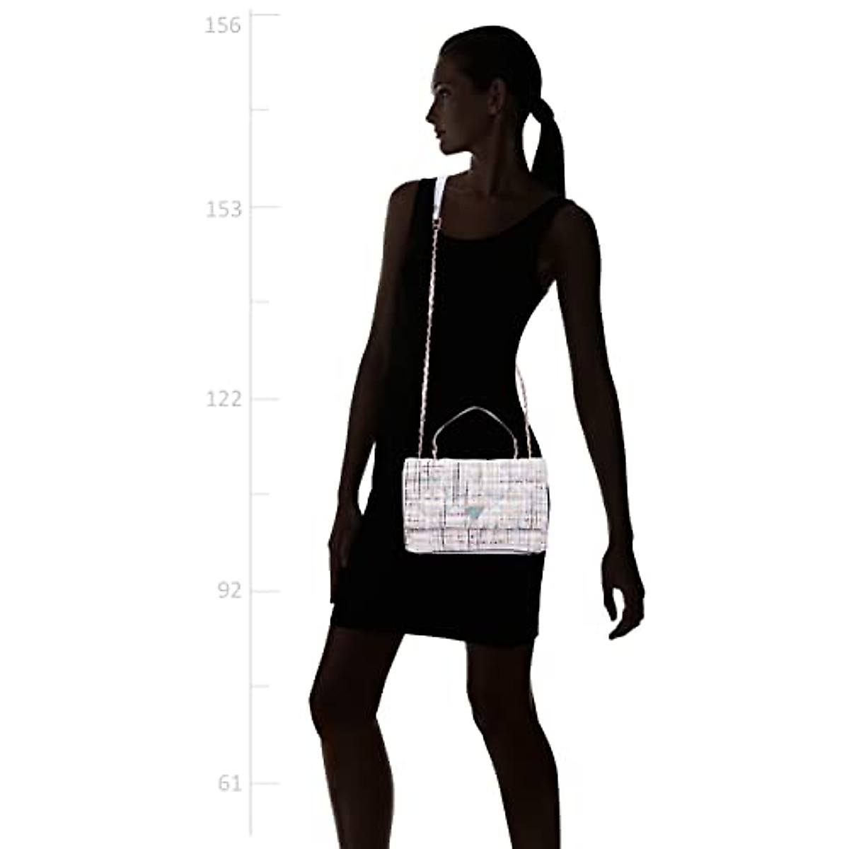 GUESS womens Cessily Convertible Crossbody Flap, Pale Cloud, one size US