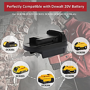 ZLWAWAOL DW18ML DL18ML Battery Adapter Converter for Dewalt to Milwaukee Battery,for Dewalt 20V Lithium Battery Convert to Milwaukee M18 Lithium Battery