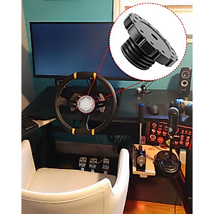 QLZOZB Gaming Steering Wheel Adapter Fit for Thrustmaster T300 T500 TS-PC TS-XW Steering Wheel Hub Adapter