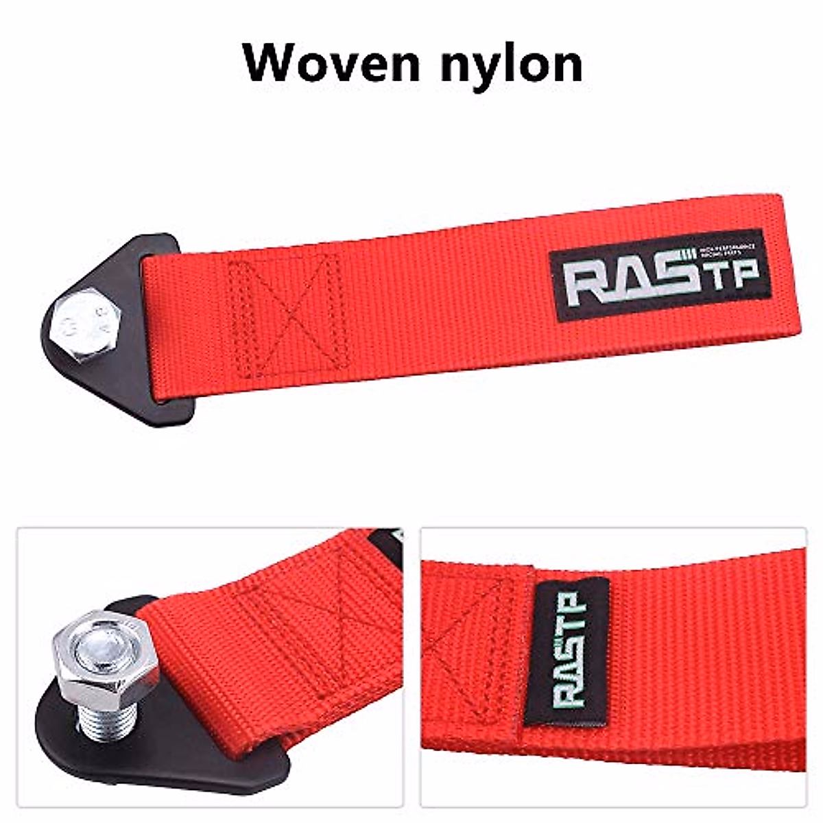 RASTP High Strength Racing Tow Strap (Red)
