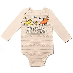 Disney Lion King Infant Baby Boys 5 Pack Bodysuits 3-6 Months