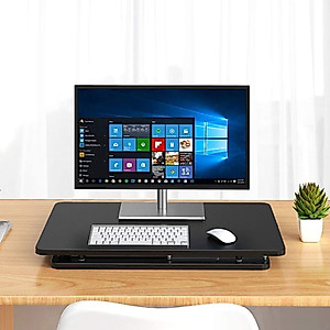 KouRy 25 Inch Heavy-Duty Scissors Lift Keyboard and Mouse Riser, Designed for Ergonomic Sit Stand Workstations for Laptop (Colour: Black)