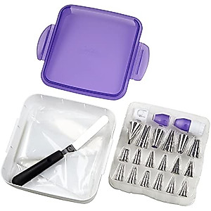 Wilton Deluxe Cake Decorating Kit with Piping Tips and Pastry Bags, 46-Piece