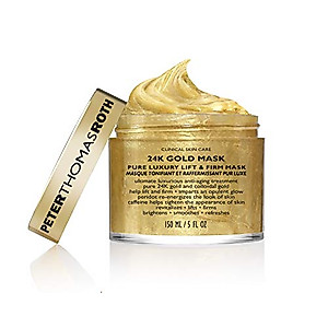 Peter Thomas Roth | 24K Gold Mask | Pure Luxury Lift & Firm, Anti-Aging Gold Face Mask, Helps Lift, Firm and Brighten the Look of Skin, 5 Fl Oz (Pack of 1)