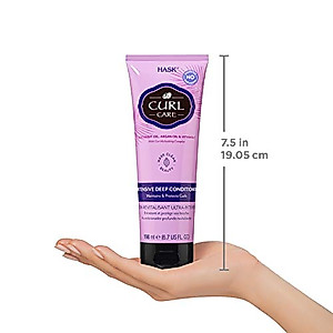HASK CURL CARE Intensive Deep Conditioner Treatments for curly hair- vegan formula, cruelty free, color safe, gluten-free, sulfate-free, paraben-free - Pack of 2