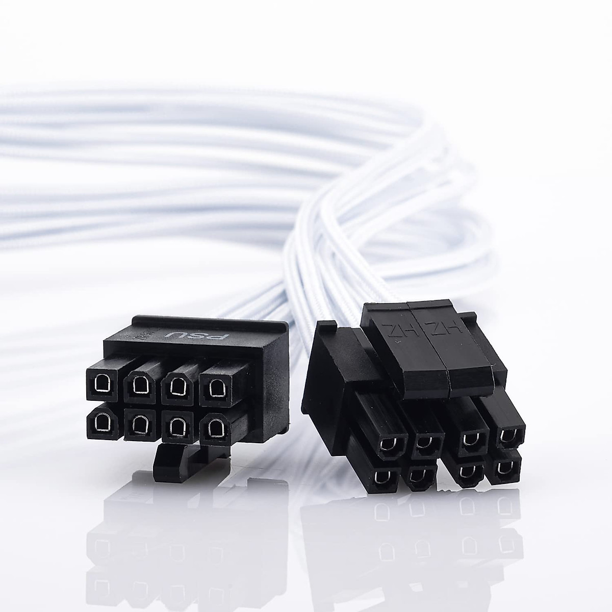 18AWG CPU Cable for EVGA, 70CM Male to Male PSU 8 Pin to 4+4 Pin EPS Sleeved Cable for EVGA G+ G2 G3 G5 G6 GA GM GT P2 P3 P5 P6 P+ T2