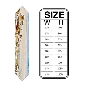 Z&L Home Linen Burlap Table Runner Dresser Scarves, Nautical Seashell Starfish Summer Beach Table Runners for Family Dinner/Holiday Party/Wedding/Events/Kitchen Decor Ocean 13x36In