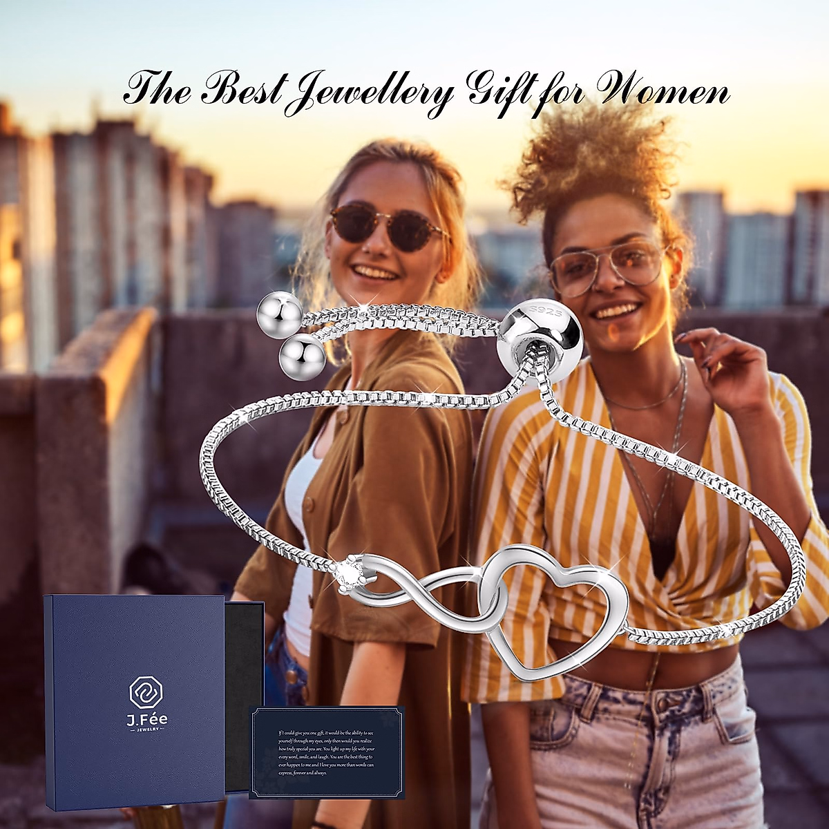 Silver Bracelet Silver Bracelets for Women Infinity Bracelets for Women Sterling Silver Bracelet Heart Bracelet Sterling Silver Bracelets for Women Adjustable Bracelets for Women Bracelets Women