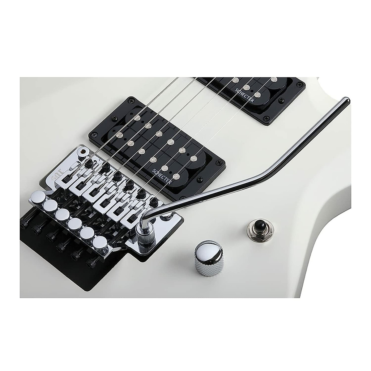 Schecter C-6FR Deluxe 6-String Electric Guitar (Right-Hand, Satin White)