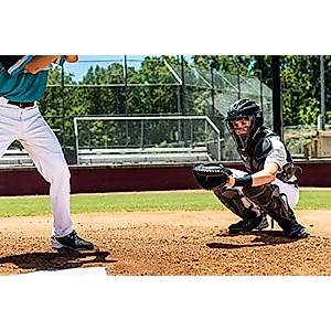 Mizuno Samurai Adult Baseball Boxed Catcher's Gear Set , Black-Grey, 15" Men's Adult