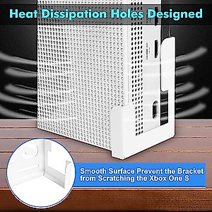 Wall Mount for Xbox One S, Metal Wall Mount Holder for Xbox One S, Space Saving Hanging On Wall Xbox One S Wall Mount
