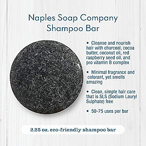 Naples Soap Company, 50-75 Use, Solid Shampoo Bar, Gentle, Eco-Friendly Haircare Helps Ensure Nourished and Healthy Hair, All Hair Types, Karma, 1.75 oz.