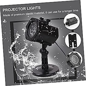 NOLITOY Christmas Window Projector Outdoor Christmas Projector Snowflake Projector Lights Projection Light Animation Projection Lamp Portable Christmas utenciles Plastic 1 Set