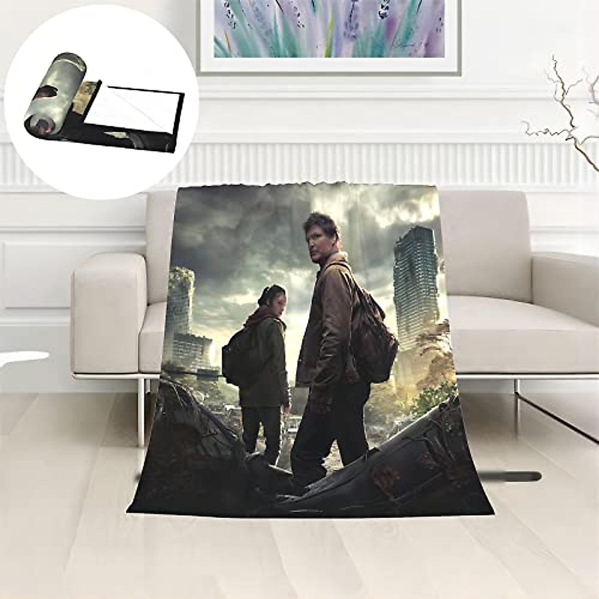 Throw Blanket Super Soft and Cozy Last Flannel Blanket Warm Lightweight Plush Blankets for Sofa Living Room Beding for Teen Adults 50''x 40'' Gifts