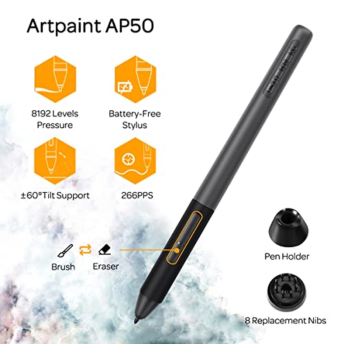 GAOMON PD1161 Drawing Tablet 11.6 Inch IPS Tilt Support Pen Display - Drawing Pad with 8 Shortcuts and 8192 Levels Battery-Free AP50 Stylus Black
