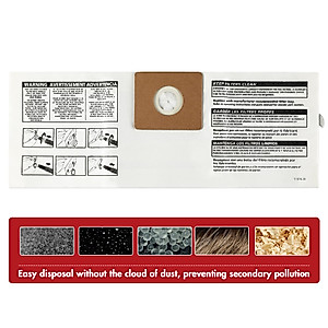 Shop-Vac 90667 1.5-Gallon All Around Collection Bag,6 Pack