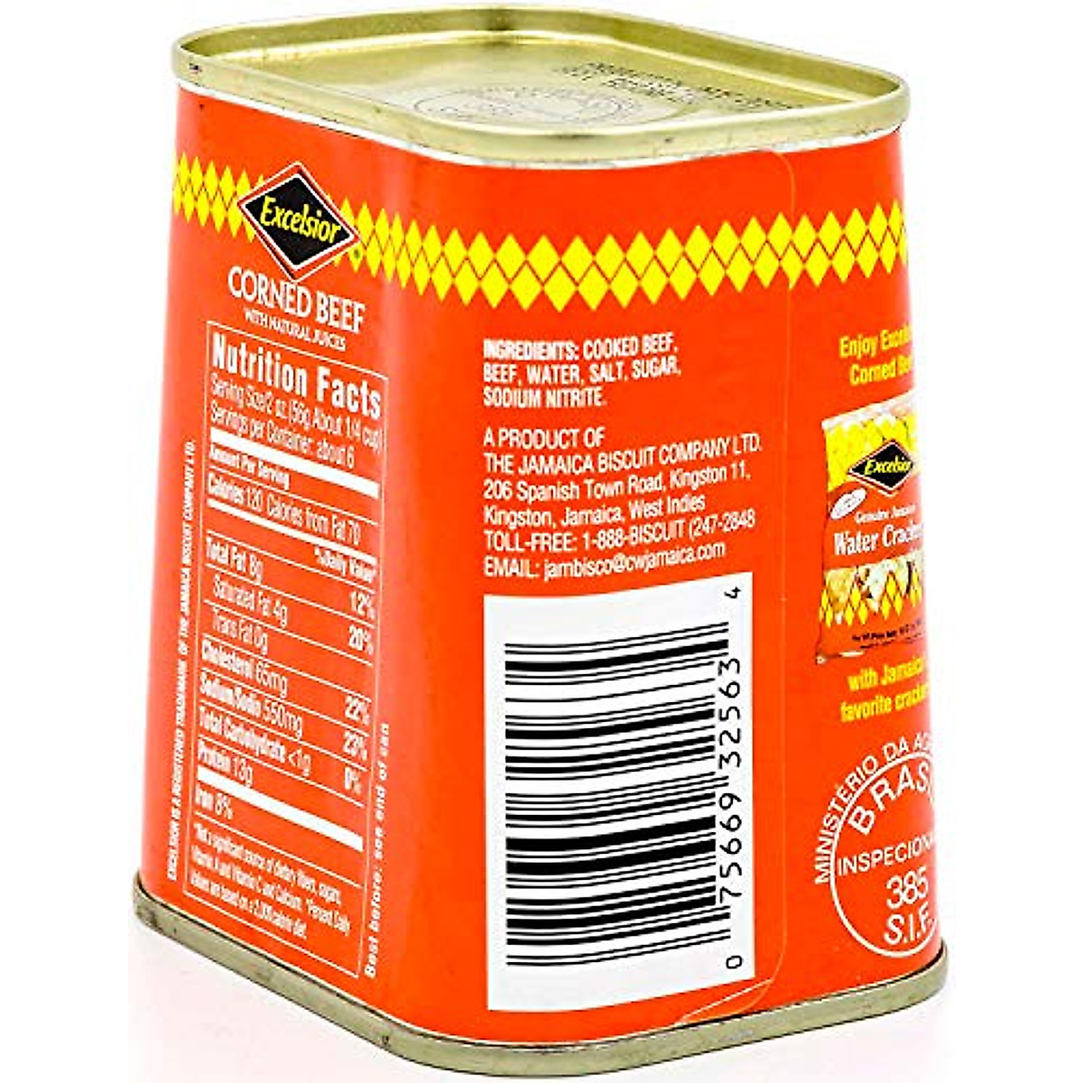EXCELSIOR Corned Beef in Natural Juices, 12 Ounce
