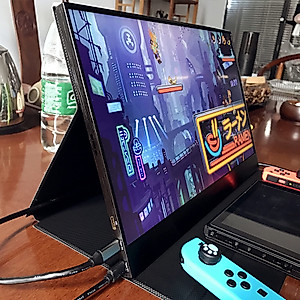 HONGYIFEI2021 Monitor 144Hz 2K Portable Monitor 15.6'' HDR FHD IPS 100% SRGB Gaming with USB-C HDMI External Computer Display for PS4 PS5 Xbox Switch PC Phone, 2560x1440 Gaming Monitor
