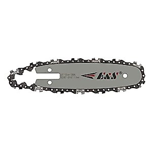 E & S Chainsaw Bar & Chain Combo 5 Inch .043" Gauge .030" Pitch 28 Drive Links, Semi Chisel 5 Inch Chainsaw Chain for Worx WG324E WG324E.9 Model