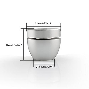 Tertullus 4 Pcs Ball Beads Speaker Isolation Feet Turntable Platform Pads Audio Shock Absorber Subwoofer Isolation Feet 33×30 Pad Speaker Stand(Silver)