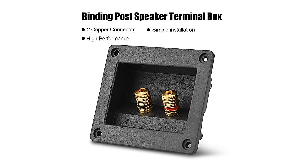Get Speaker Terminal Box for DIY 2-Way Speaker Projects