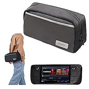TOOLOOKEY Carrying Case Bag for Steam Deck, Travel Carry Case Bag for Steam Deck Console, Game Accessories Storage Shoulder Bag for Valve Steam Deck