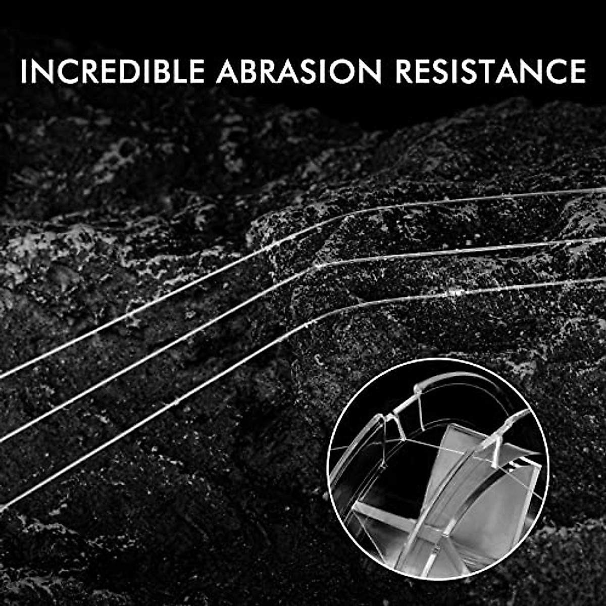 TRUSCEND 100% Fluorocarbon Fishing Line, Japan Material Nrivaled Sensitivity, Hanging Christmas Ornaments, Beading Thread, Bracelet Making, Multi-Species Versatility, 18lb/0.34mm/54yds