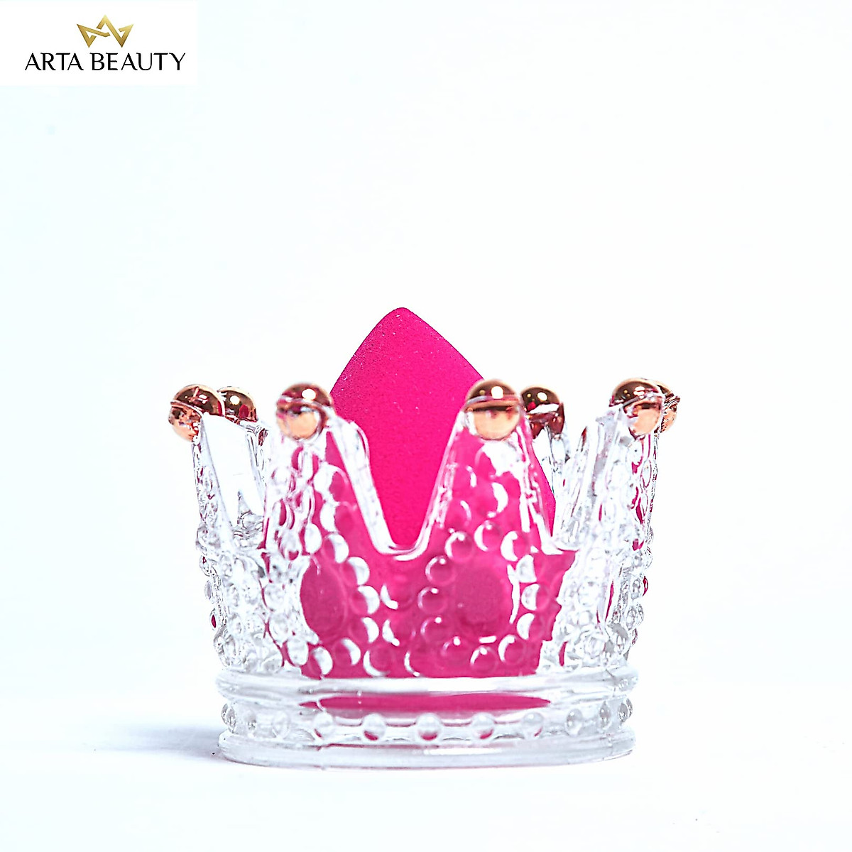 ARTA BEAUTY 3 Pcs Set Beauty Sponge Holder And Beauty Sponges For Makeup Foundation, Concealer, Cream, Powder, Highlighter and Contouring