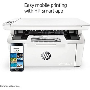 HP Laserjet Pro AIO Wireless Monochrome Laser Printer for Home Office, Print Scan Copy, 19ppm, 600 dpi, 150-Sheet Paper Tray, Mobile Printing, Work with Alexa, w/SPS Printer Cable