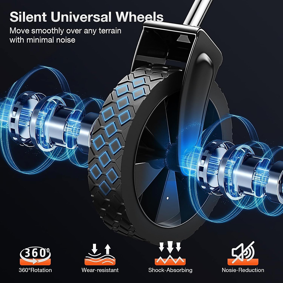 Olymmons Collapsible Folding Wagon Carts 260lbs Weight Capacity Heavy Duty Foldable Utility Wagon Cart with All Terrain Wheels for Camping,Shopping,Grocery,Beach,Garden