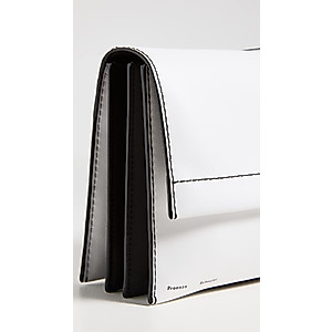 Proenza Schouler White Label Women's Accordion Flap Bag, Optic White, One Size