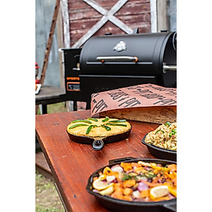 Pit Boss 14” Cast Iron Deep Skillet w/ Lid, Black