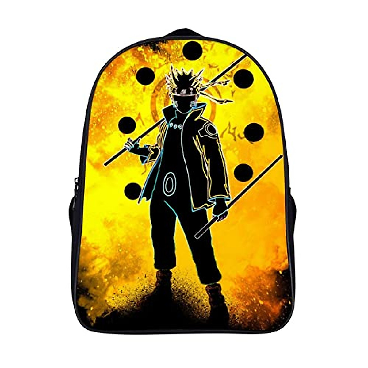 SCGOLD Anime Boys Girls Backpacks, Cartoon Animal Laptop Bags Daypack 3D Printed Lightweight Durable Backpack Schoolbag for Back to School Teens Elementary Middle Bookbag, Soul Yellow, One Size