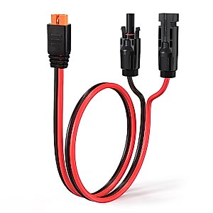 ELFCULB 10AWG Solar to XT60i Charging Cable Solar Panel Extention Cable for Portable Power Station River 600 Solar Generator Battery Pack(2FT)