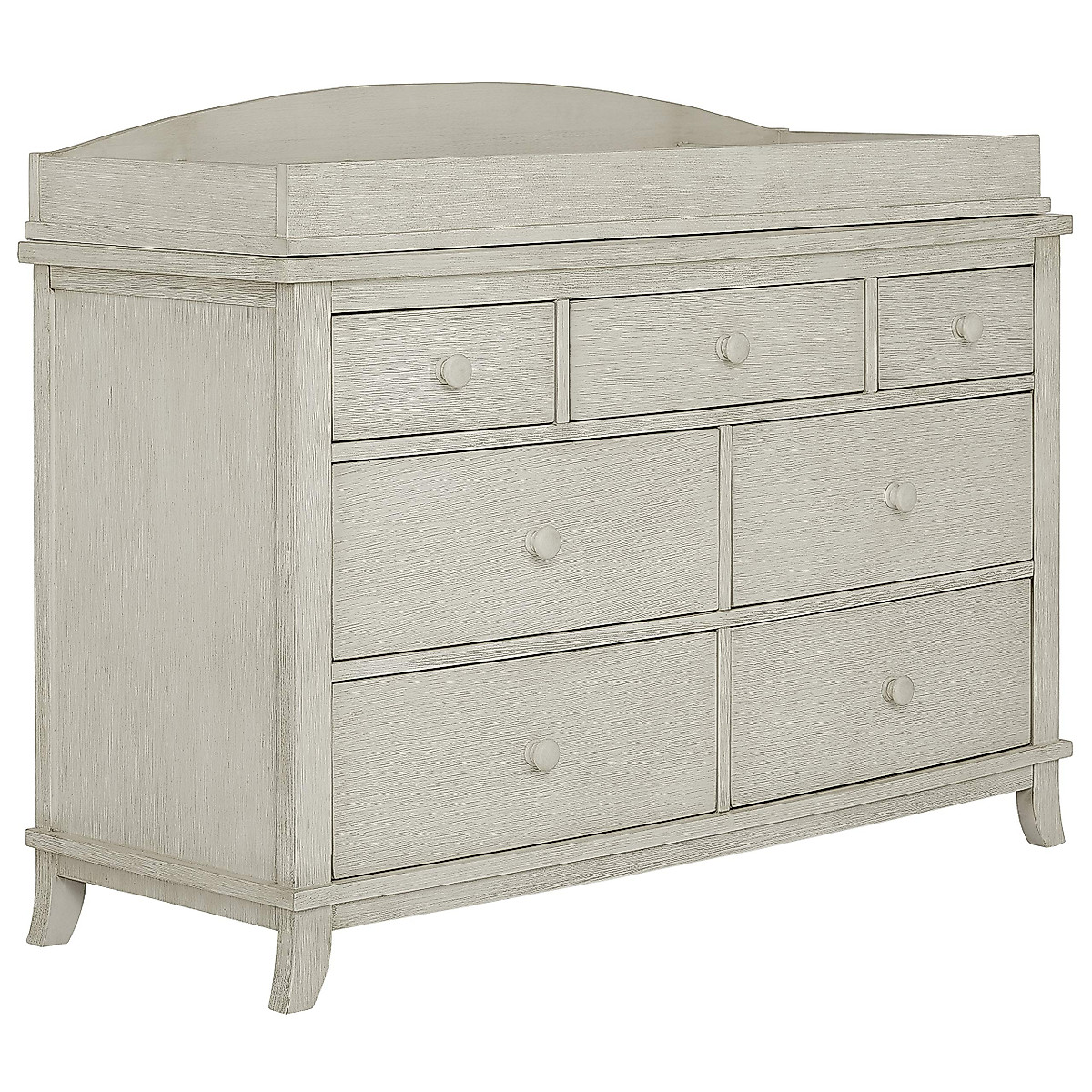 Evolur Signature Amsterdam Changing Tray, Glazed Brush White