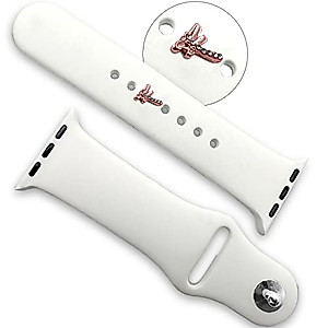 Lux Bands Watch Band Rose Gold Dragonfly Charms - Water Resistant Stainless Steel Sparkling Decorative Jewelry Charms (No Band) - Compatible With All Apple Watches, Fitbit Versa, Smart Watches – Pin-Based Watch Band Accessories