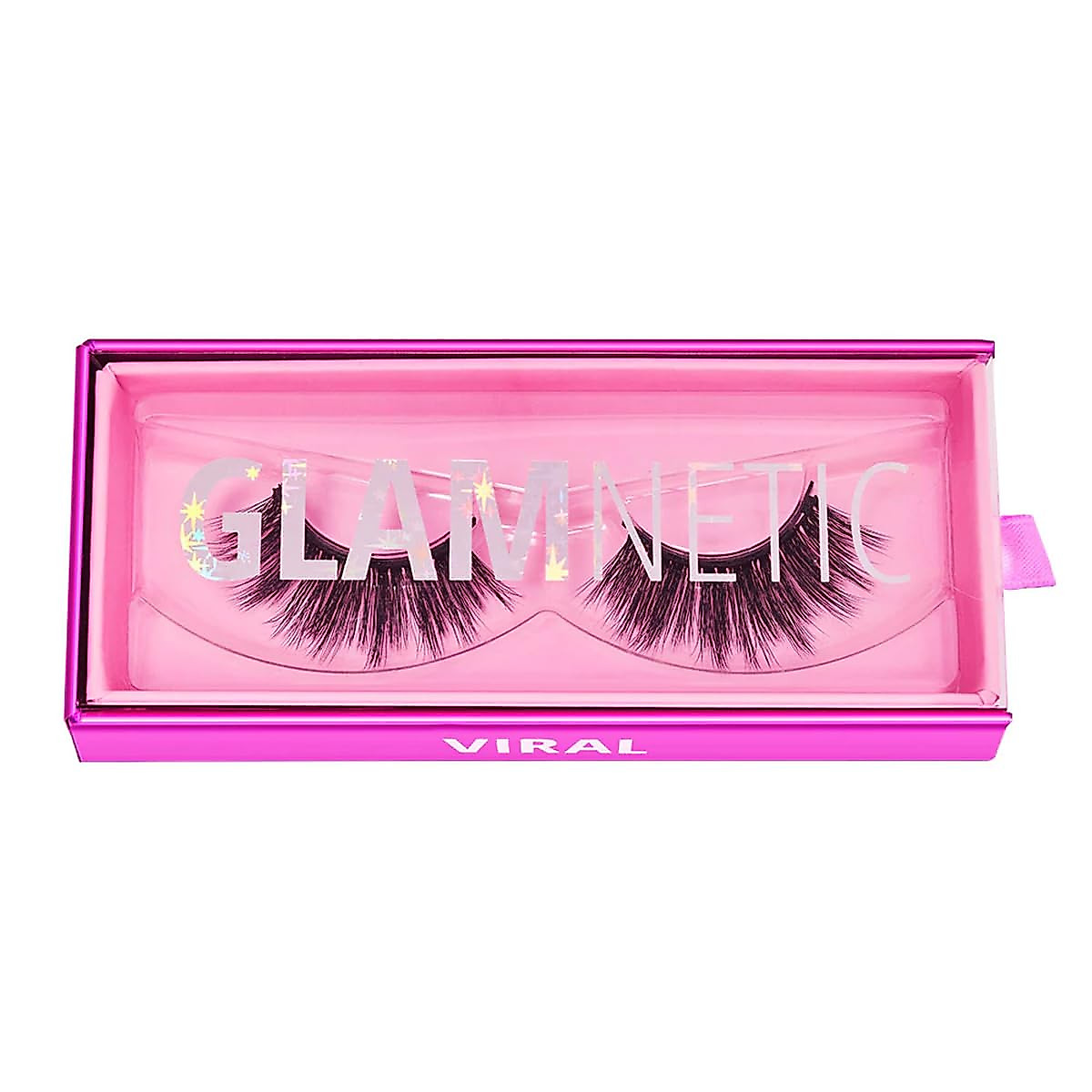 Magnetic Eyelashes – Viral | Artificial Magnetic Lashes, Made with Synthetic Faux Mink Fiber, Comfortable and Natural Lash Extention Look, Reusable Up To 60 Times, Long Wispy 15mm, 1 Pair